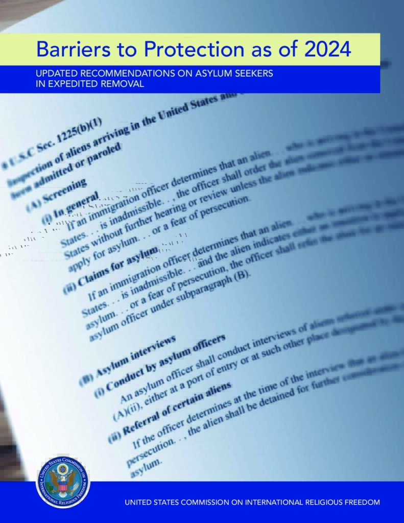 Barriers to Protection Today: Updated Recommendations on Asylum Seekers ...